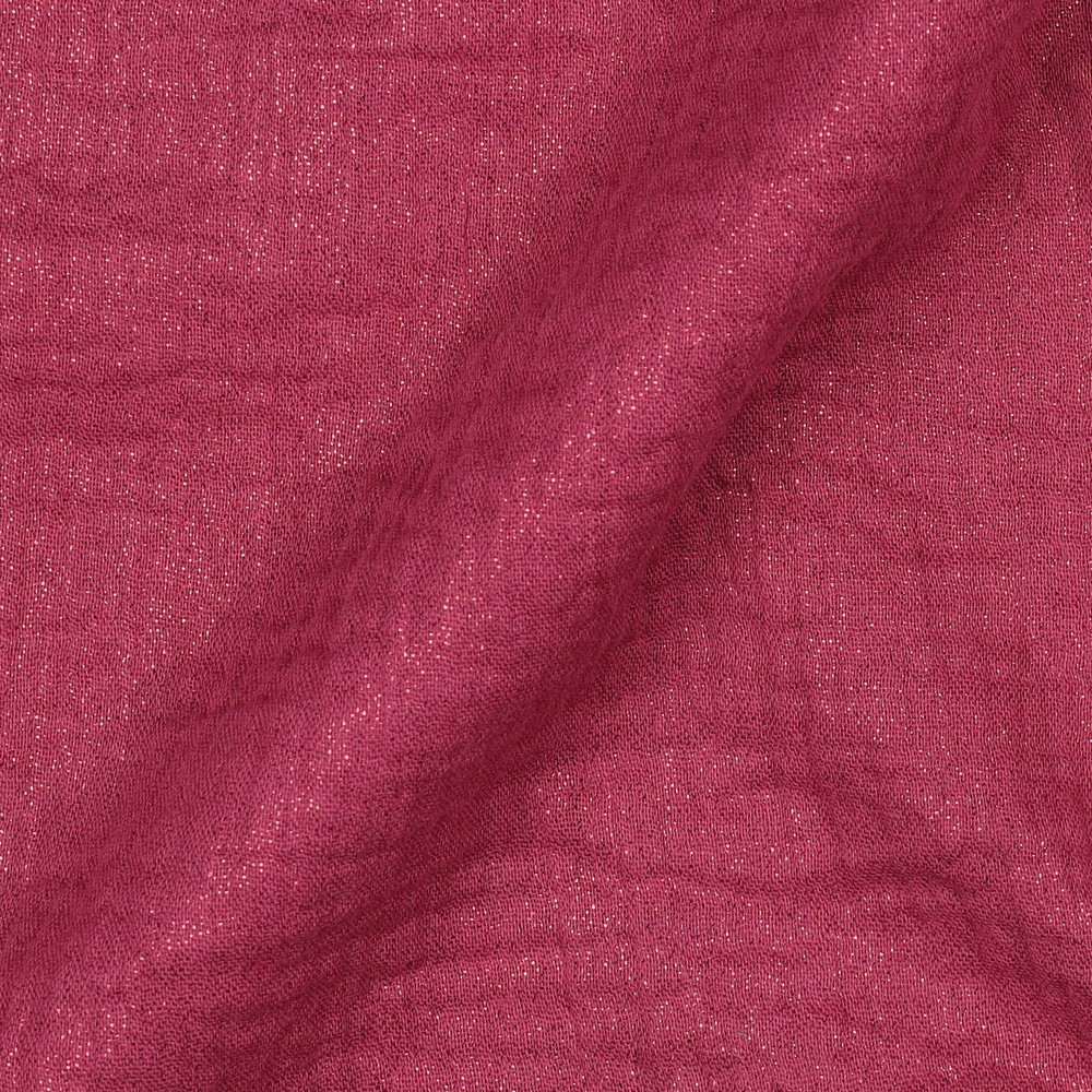 Musselin Stoff Uni mit Glitzer – 9 Farben – 100% Baumwolle
