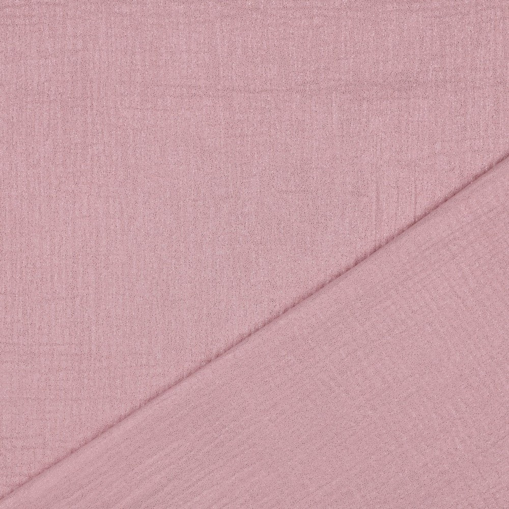 Musselin Stoff Uni mit Glitzer – 9 Farben – 100% Baumwolle